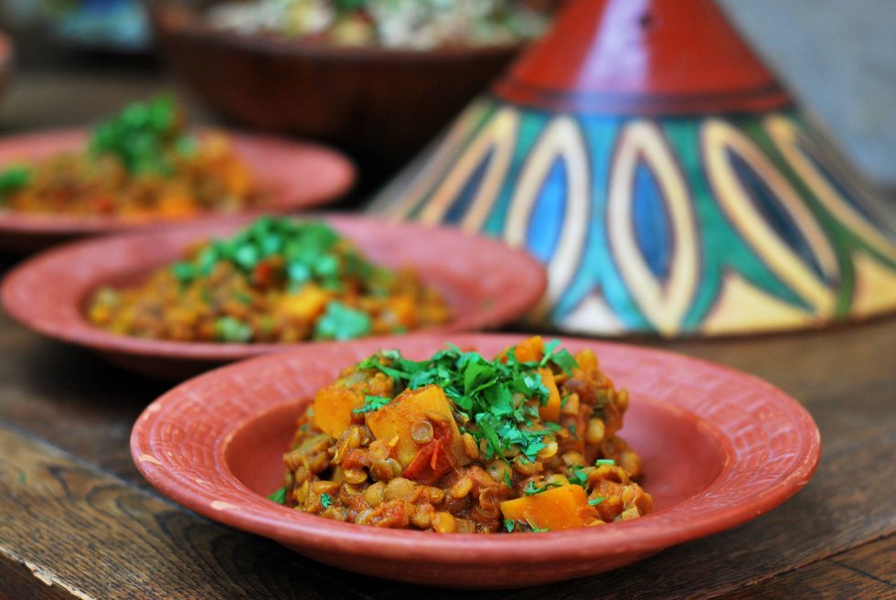 Pumpkin and Lentil Tagine - Natural Cookery School
