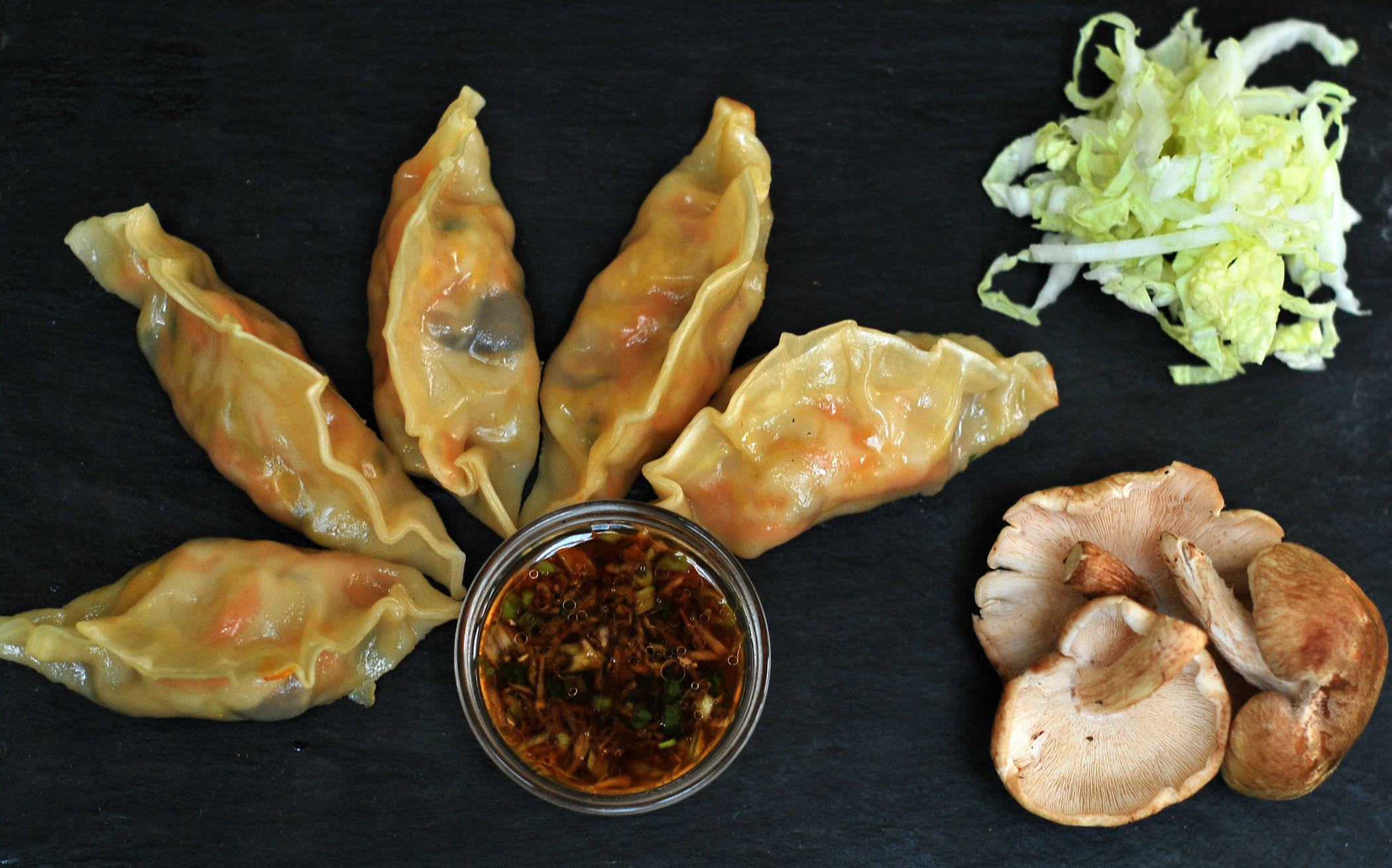 Shiitake Mushroom Gyoza - Natural Cookery School