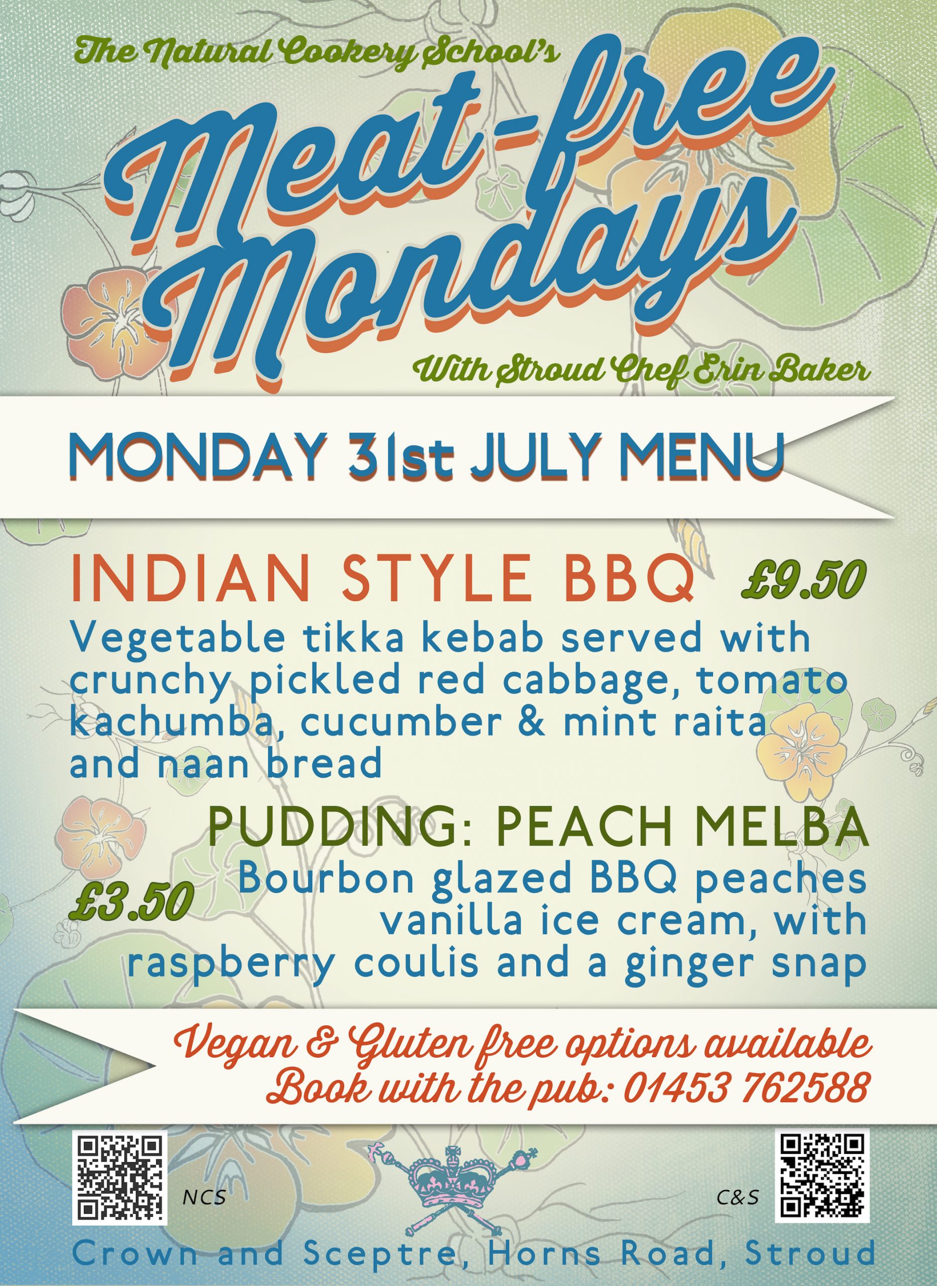 Meat Free Monday at the Crown and Sceptre, Stroud - Natural Cookery School